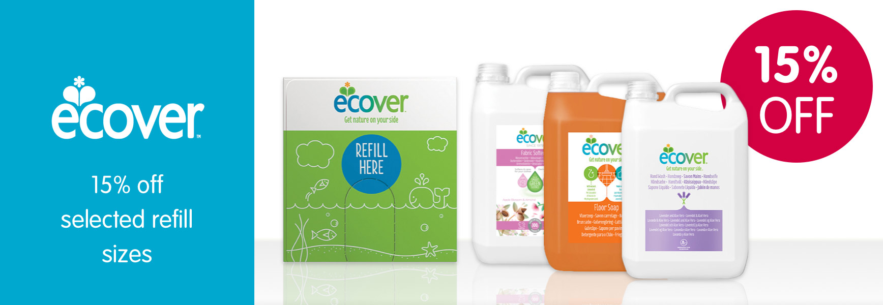 Buy Ecover: Multibuy discounts on Ecover cleaning products