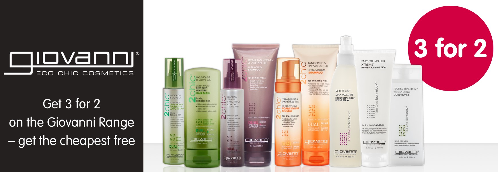 Giovanni Cosmetics - Shampoo, Conditioner, Hair Care