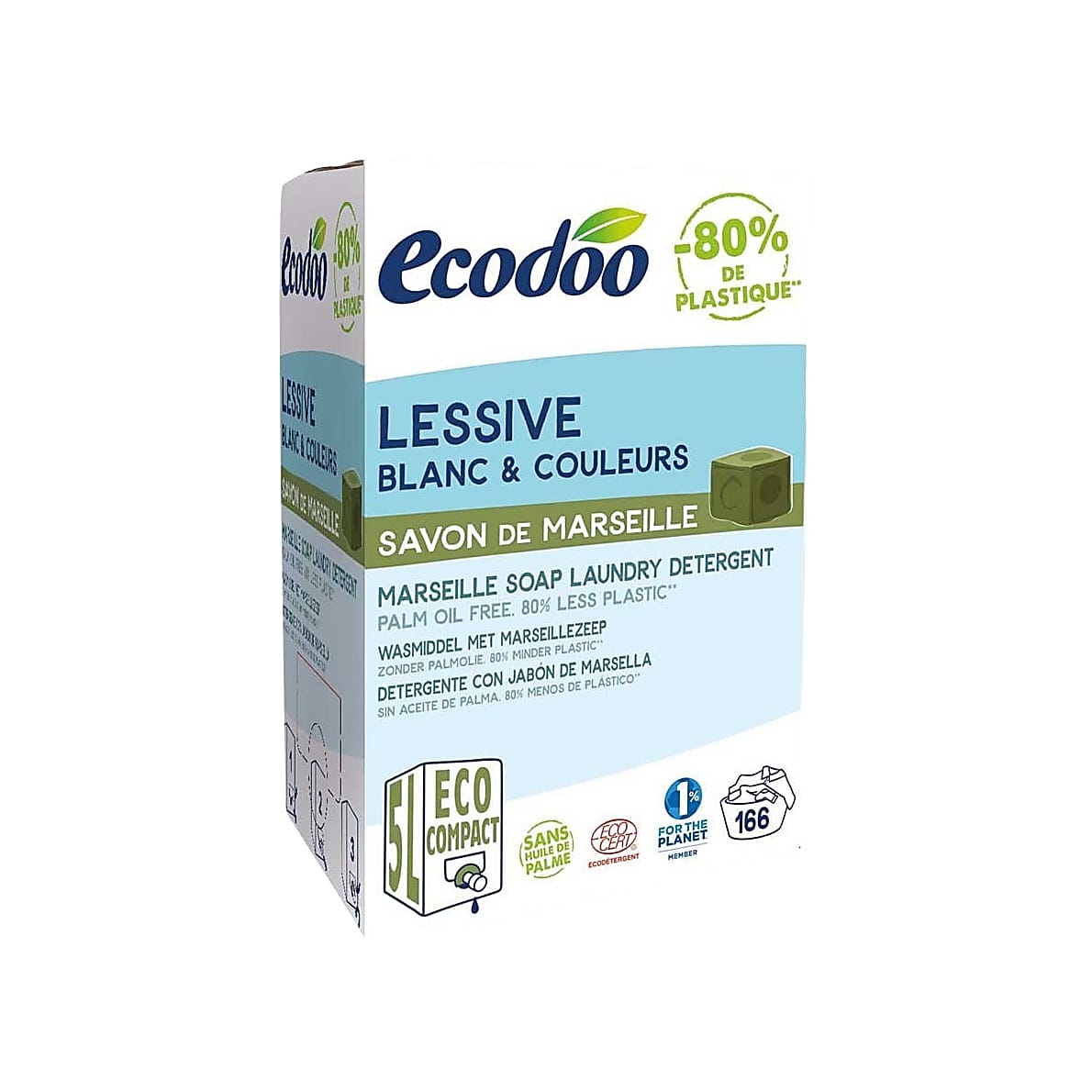 Ecodoo Laundry Detergent with Marseille Soap - 5L