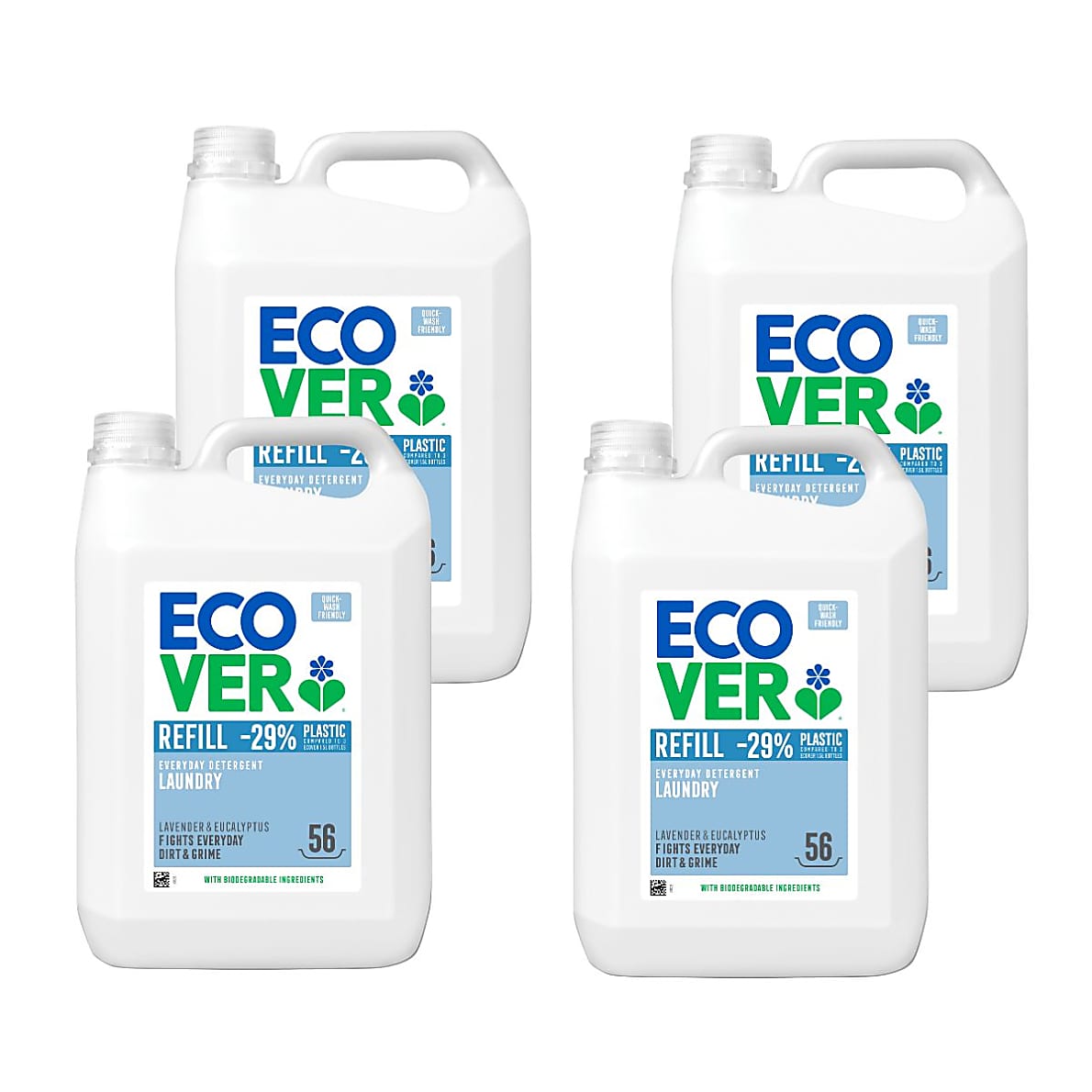Bulk Buy Ecover Non-Bio Laundry Liquid 5L Refill Bundle | Big Green Smile