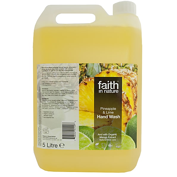 Faith In Nature Pineapple & Lime Hand Wash 5l – Inix