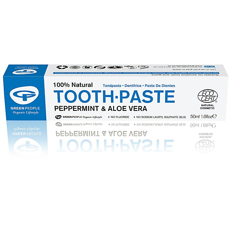 Green People Mint Toothpaste | Natural Fluoride-Free Toothpaste | Big ...