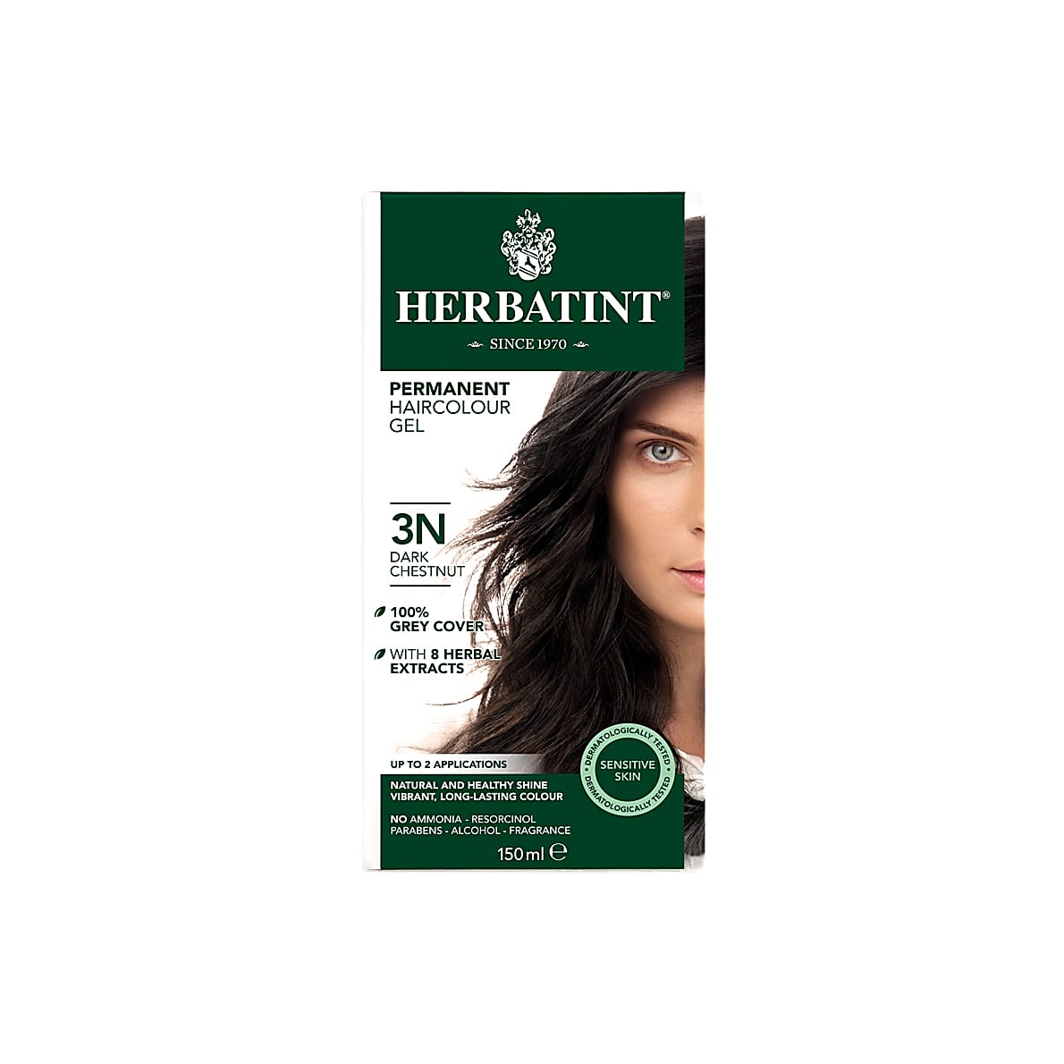 Herbatint Permanent Hair Colour Gel Dark Chestnut